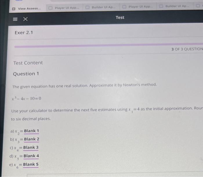 Solved Question 1 The given equation has one real solution. | Chegg.com