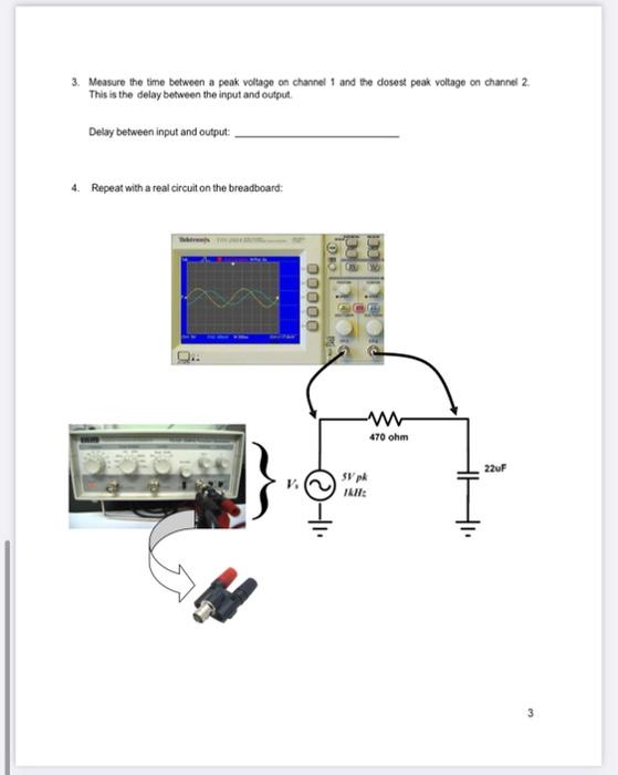 Solved Lab. # 11 AC Analysis of an RC circuit 1. Lab | Chegg.com