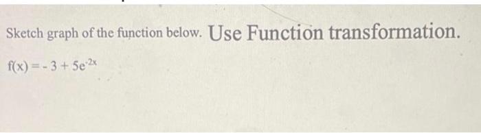 Solved Sketch graph of the function below. Use Function | Chegg.com
