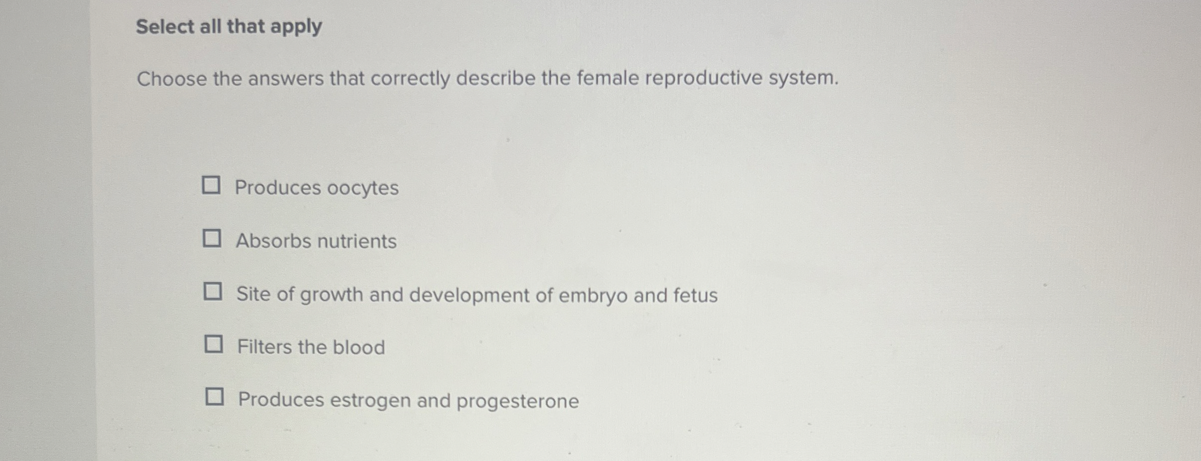 Solved Select all that applyChoose the answers that | Chegg.com