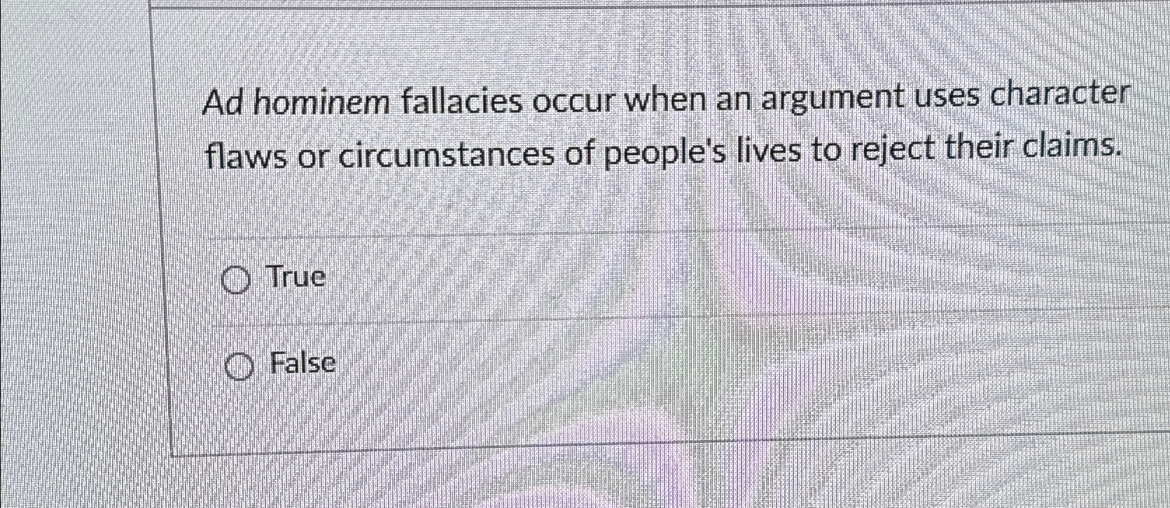 Solved Ad hominem fallacies occur when an argument uses | Chegg.com