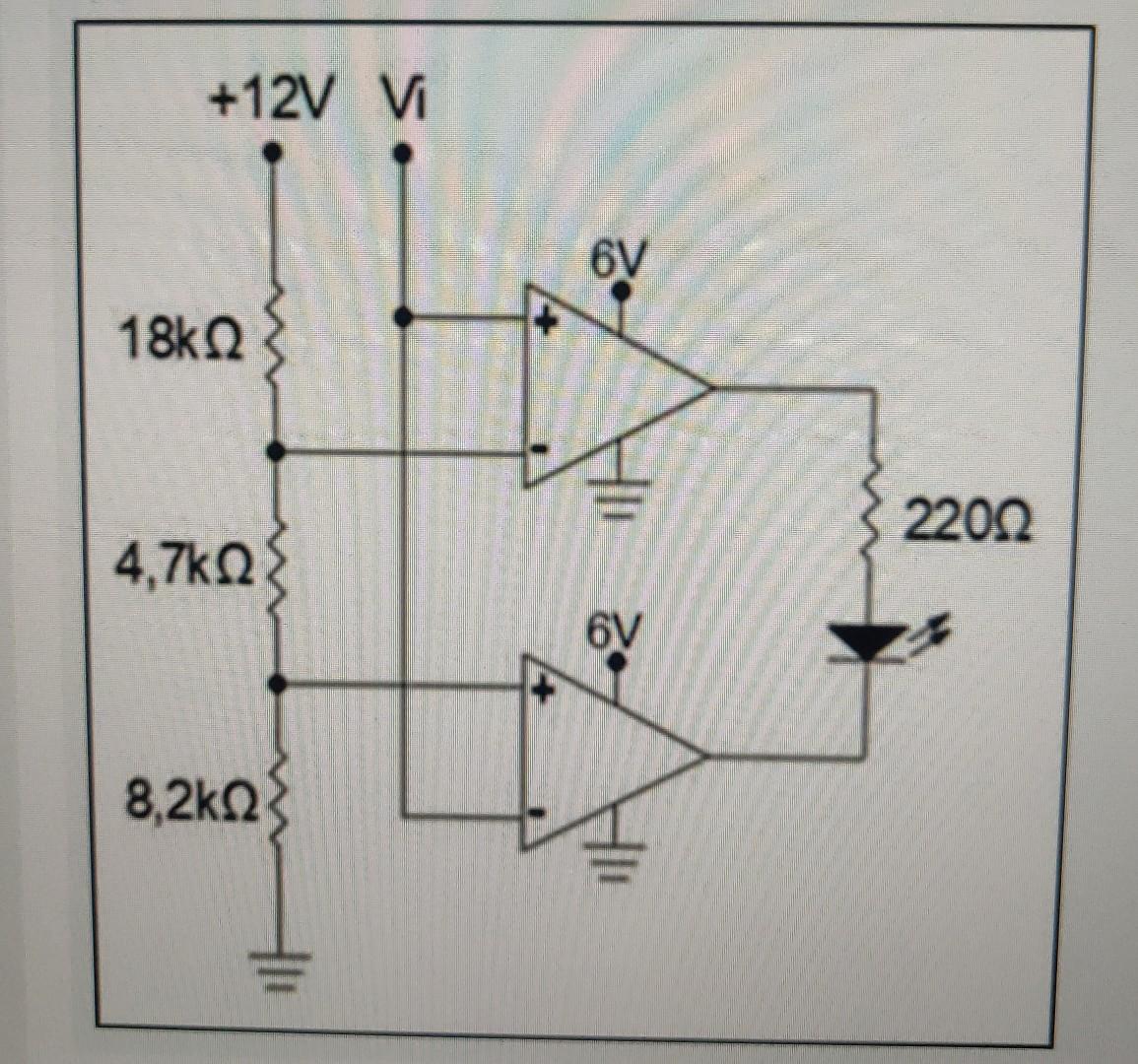 Solved Determine range of values of Vi for which the LED | Chegg.com