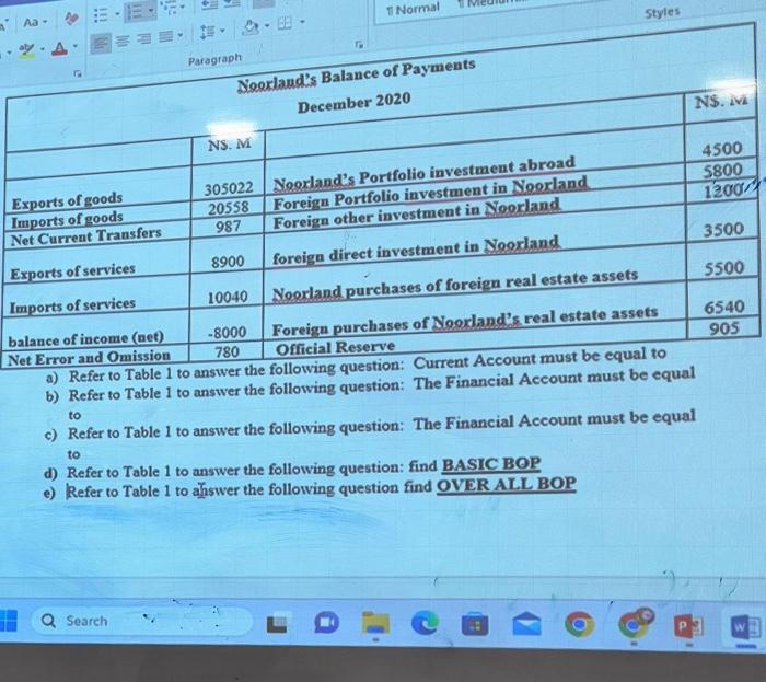 Solved a) Refer to Table 1 to answer the following question: | Chegg.com
