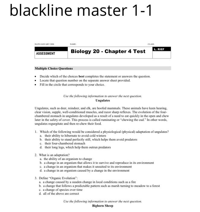 Solved Where do you find the answer sheet for this?Biology > | Chegg.com