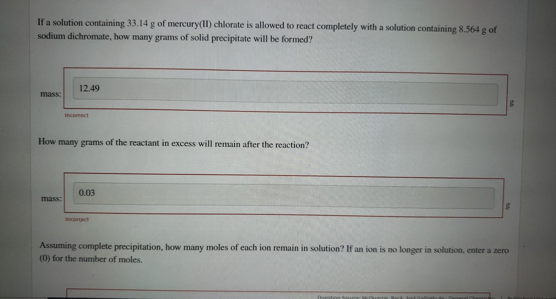 Solved If a solution containing 33.14 g of mercury(II) | Chegg.com