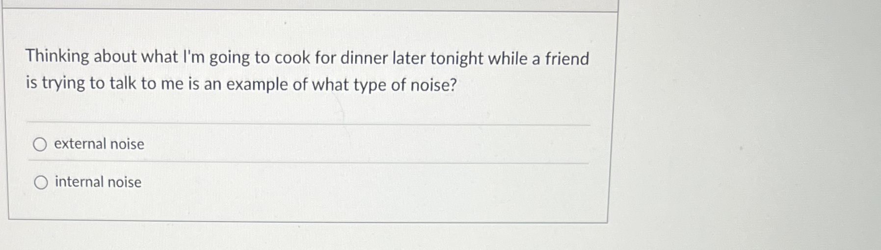 Solved Thinking about what l'm going to cook for dinner | Chegg.com