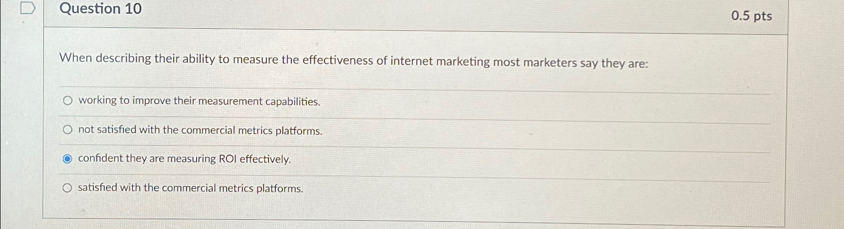 Solved Question 100.5ptsWhen describing their ability to | Chegg.com