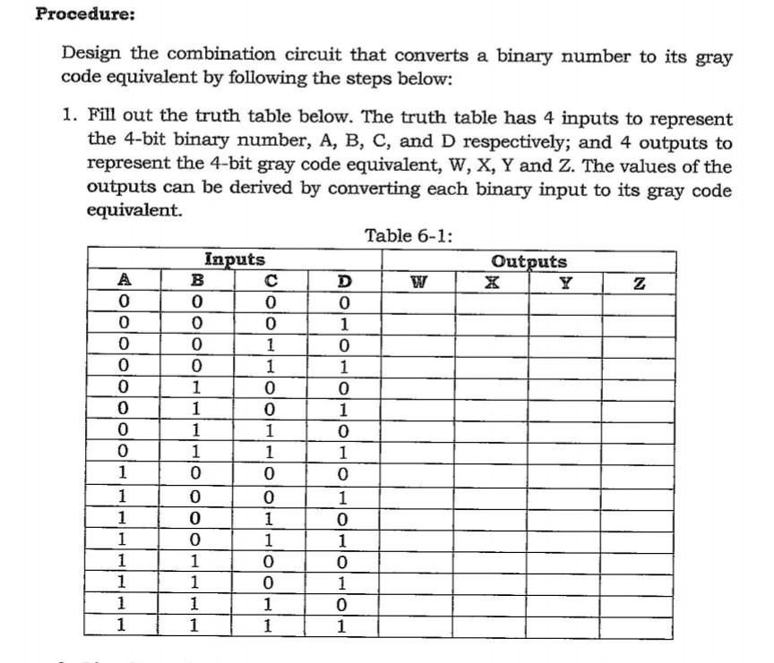 Solved EXPERIMENT 16 CODE CONVERSION Objectives: • To | Chegg.com