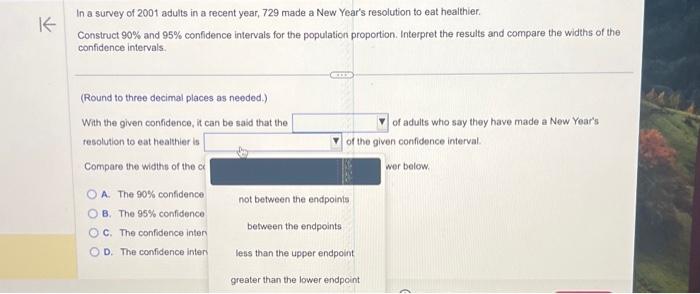 Solved In a survey of 2001 adults in a recent year, 729 made | Chegg.com
