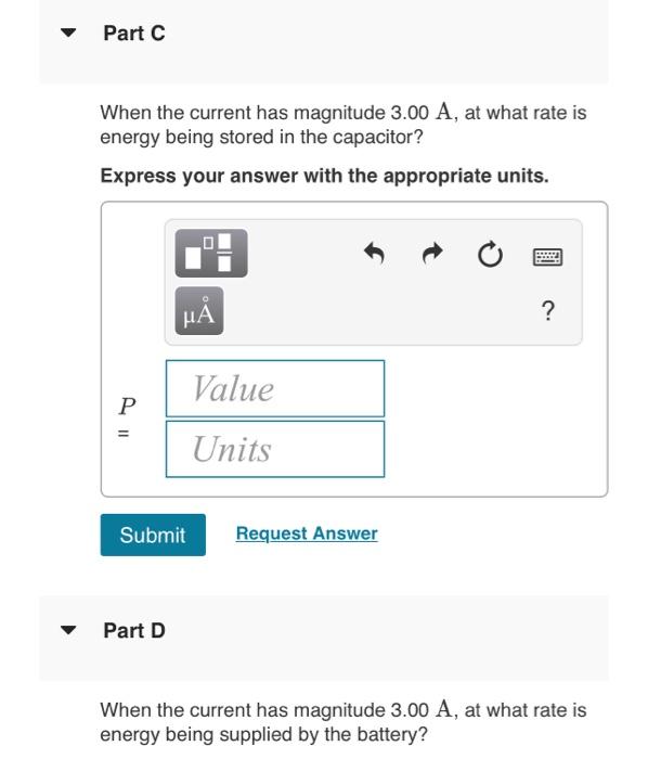 Solved You connect a battery, resistor, and capacitor as in, | Chegg.com