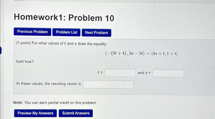 Solved Homework1 Problem 10 Previous Problem Problem List 