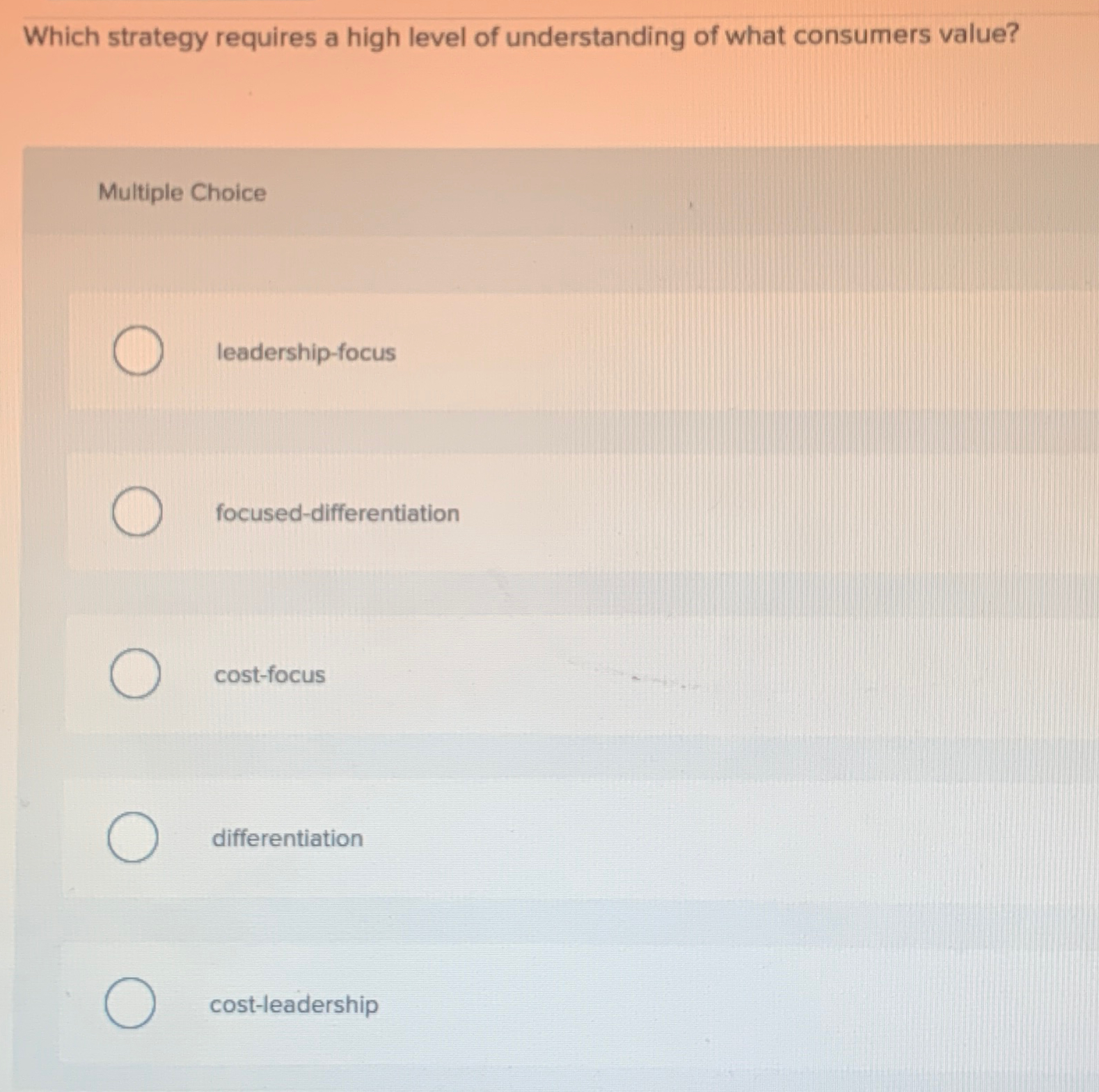 Solved Which strategy requires a high level of understanding | Chegg.com