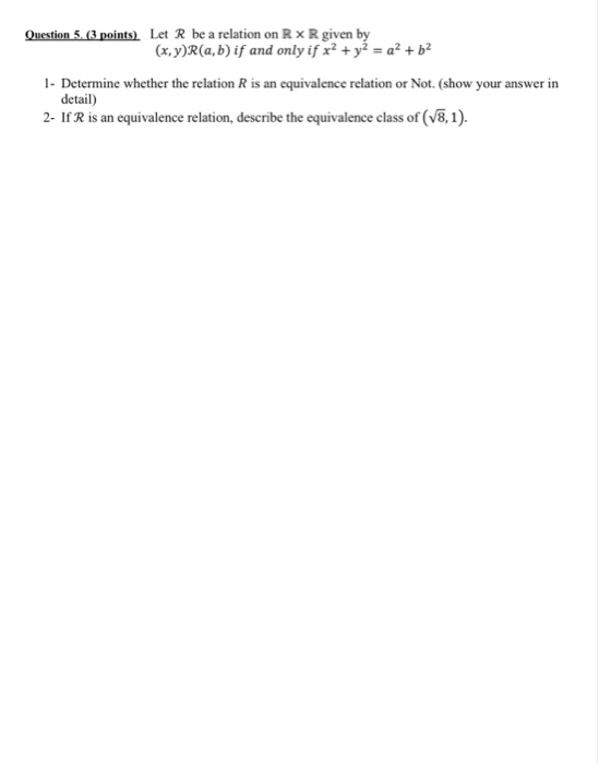 Solved Question 4. (2 points). Prove or disprove. For any | Chegg.com