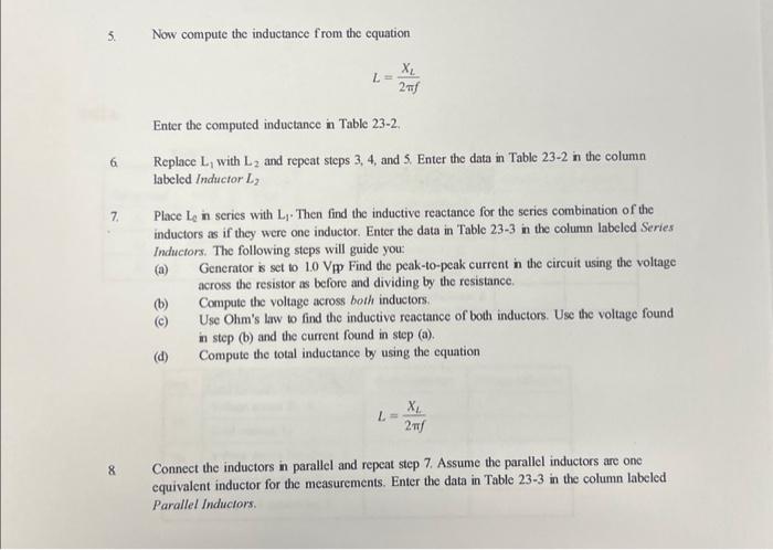 Solved PROCEDURE: 1. Measure the inductance of each of two | Chegg.com