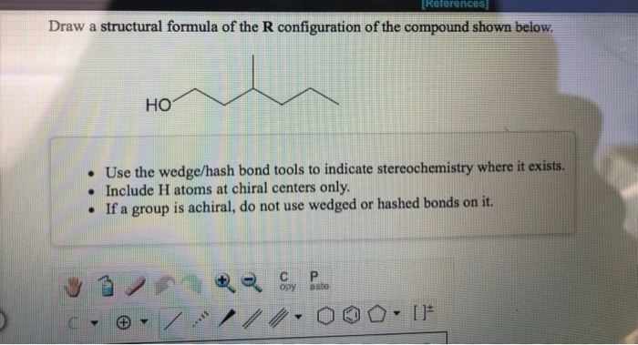 Solved Draw a structural formula of the R configuration of | Chegg.com