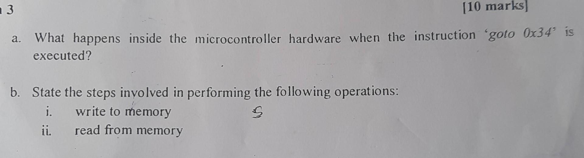 Solved 3 [10 marks] a. What happens inside the | Chegg.com
