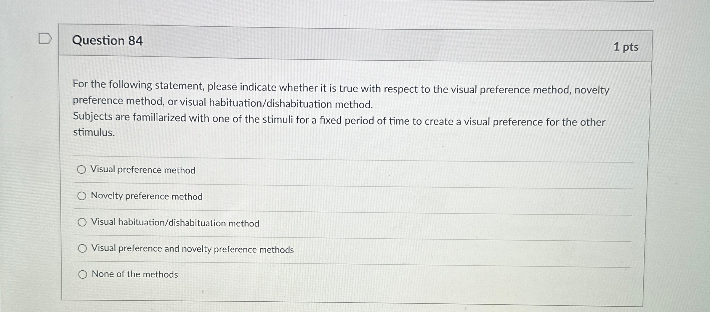Solved Question 841ptsFor the following statement, please | Chegg.com
