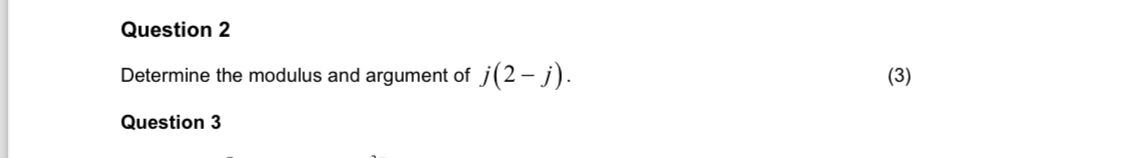 Question 2Determine the modulus and argument of | Chegg.com