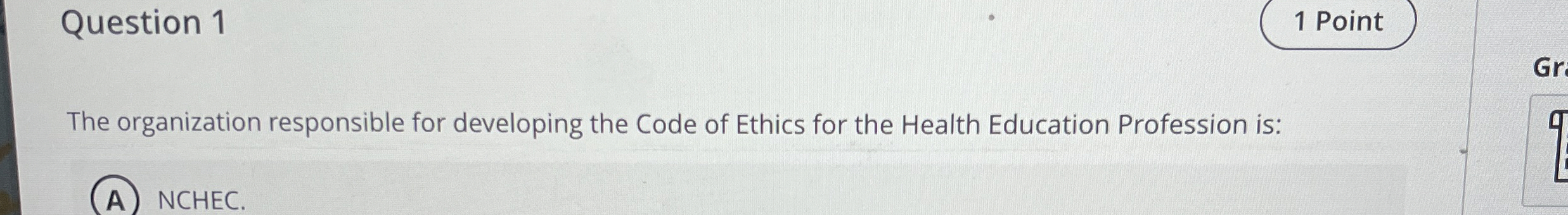 Solved Question 11 ﻿PointThe organization responsible for | Chegg.com
