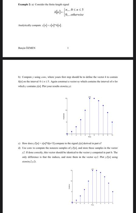 Solved Evample 2; a) Consider the finite-leagth signal | Chegg.com