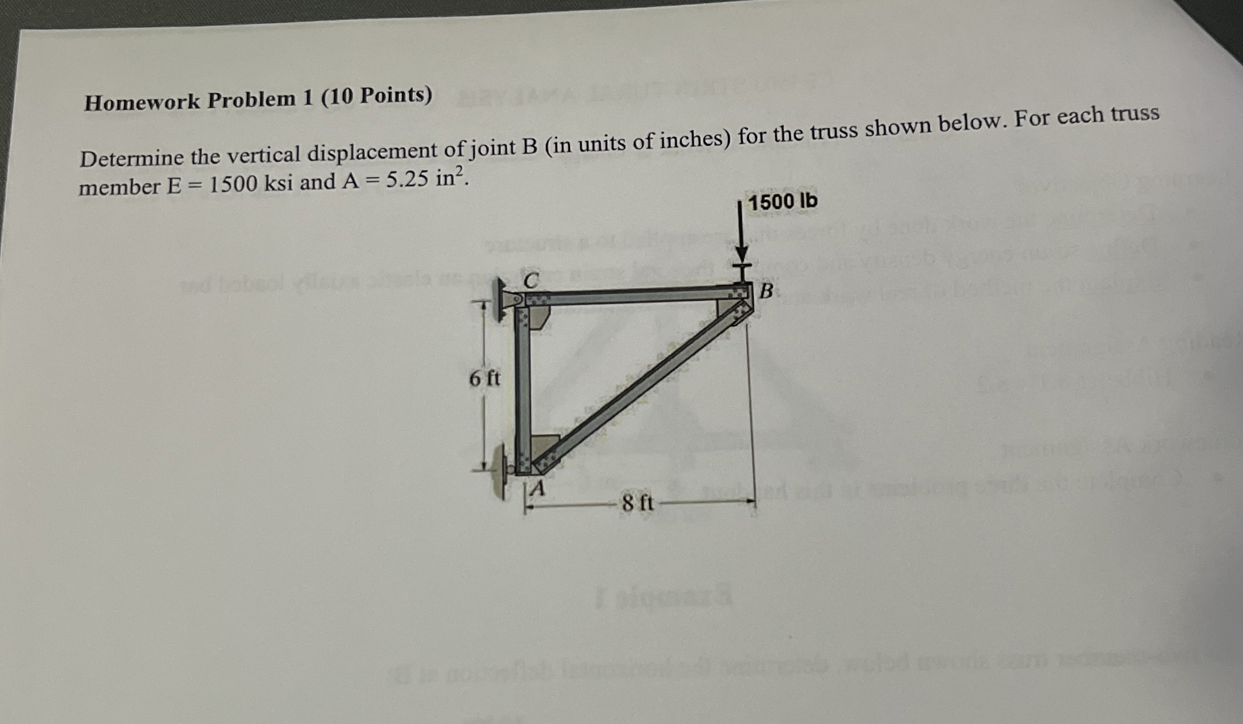 Solved Homework Problem 1 (10 ﻿Points)Determine the vertical | Chegg.com