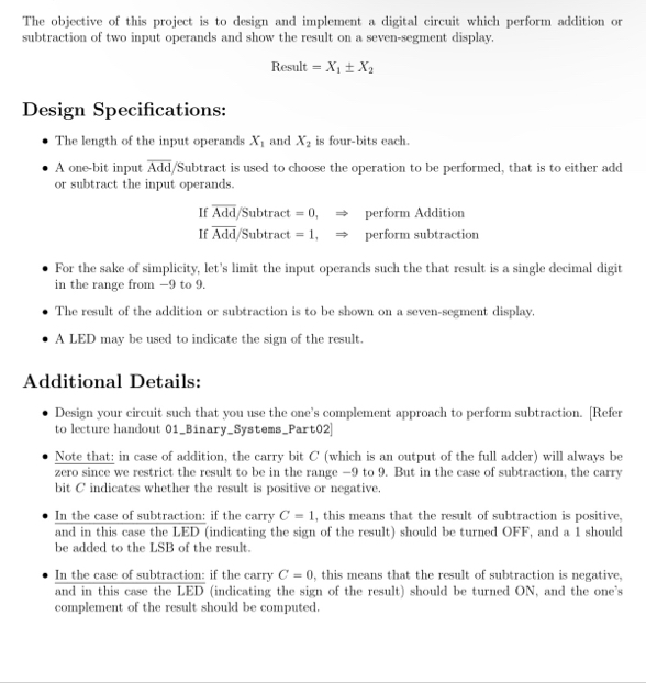 The objective of this project is to design and | Chegg.com