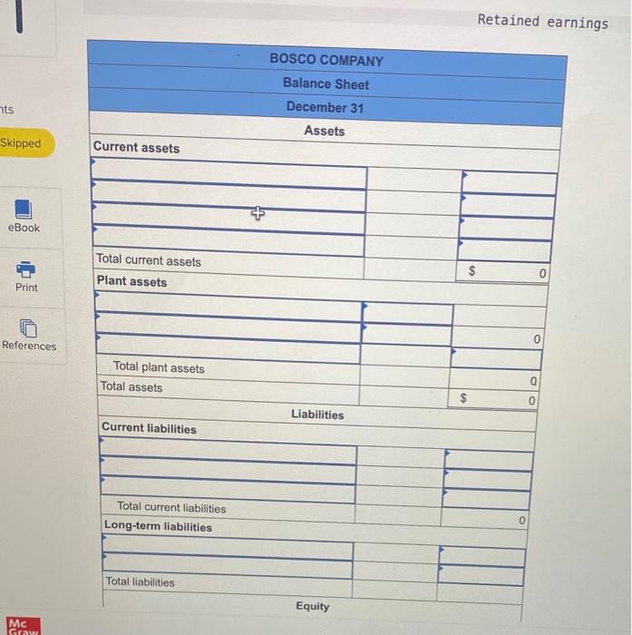 Solved Exercise 6-15 (Algo) Preparing a balance sheet LO C2 | Chegg.com