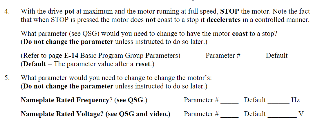With the drive pot at maximum and the motor running | Chegg.com