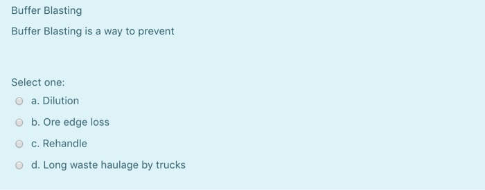 Solved Buffer Blasting Buffer Blasting is a way to prevent | Chegg.com