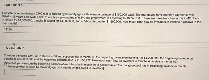 Solved Consider a sequential pay CMO that is backed by 60 | Chegg.com