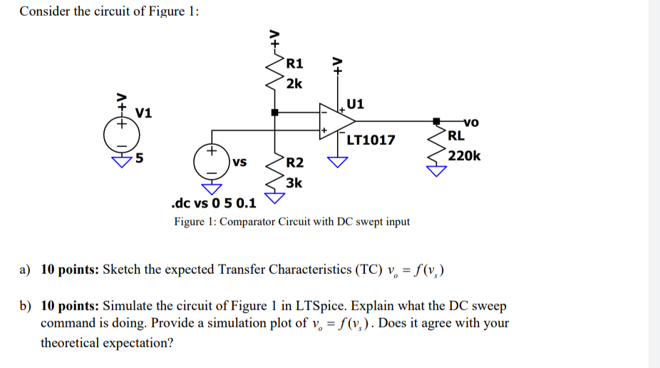 Solved Consider the circuit of Figure 1: rigure 1. | Chegg.com