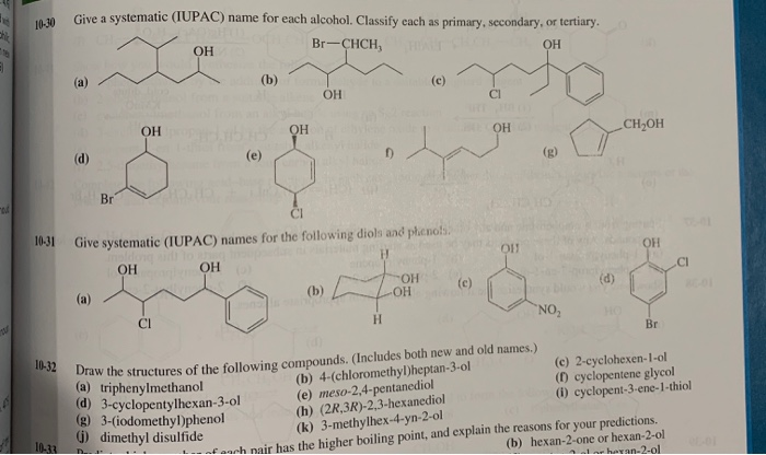 Solved Give a systematic (IUPAC) name for each alcohol. | Chegg.com