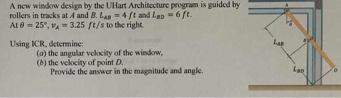 Solved A new window design by the UHart Architecture program | Chegg.com