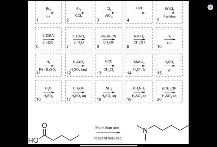 Solved Using the reagents provided, propose a synthesis for | Chegg.com
