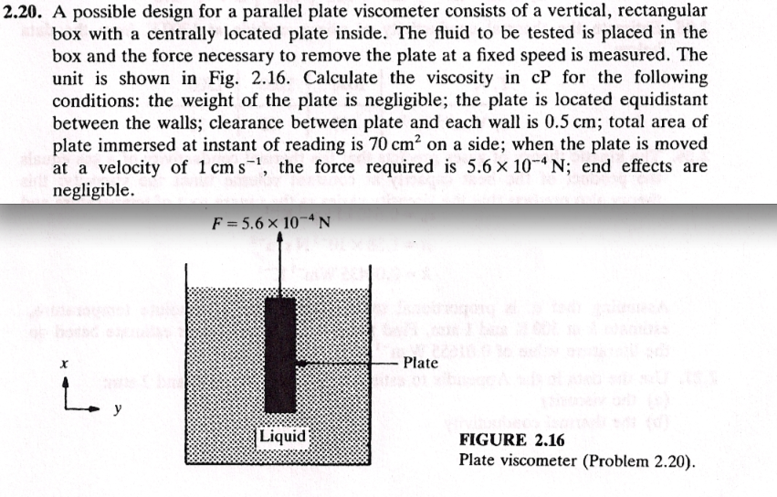 Solved A possible design for a parallel plate viscometer | Chegg.com