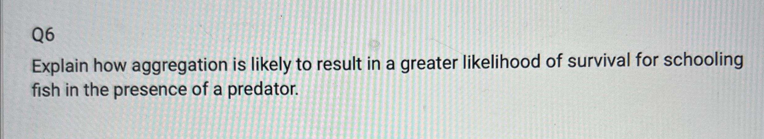 Solved Q6Explain how aggregation is likely to result in a | Chegg.com
