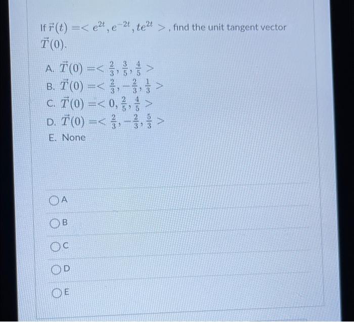Solved If r(t)= | Chegg.com