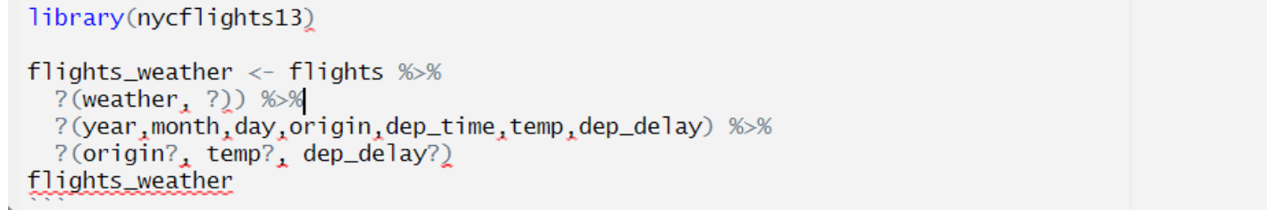 Solved # Create a dataframe flights_weather by joining the | Chegg.com