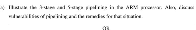 Solved a) Illustrate the 3-stage and 5-stage pipelining in | Chegg.com