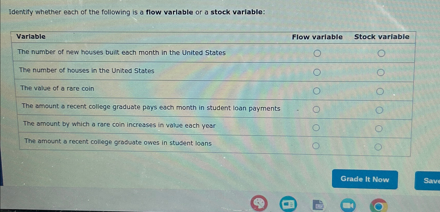 Solved Identify whether each of the following is a flow | Chegg.com