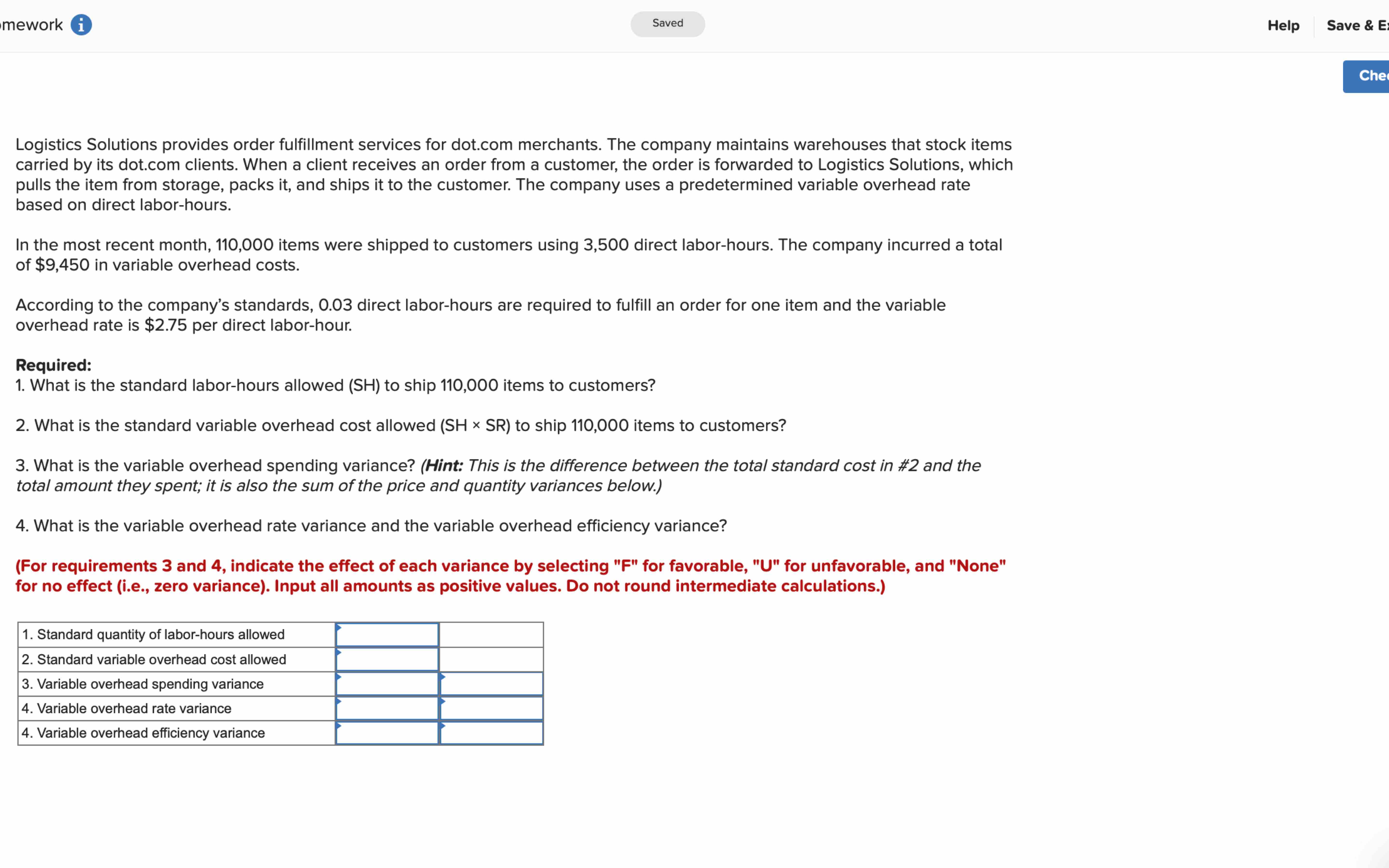 Solved Logistics Solutions provides order fulfillment | Chegg.com