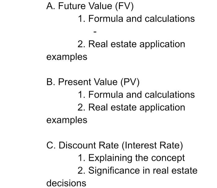 Core concepts of Time value of money | Chegg.com