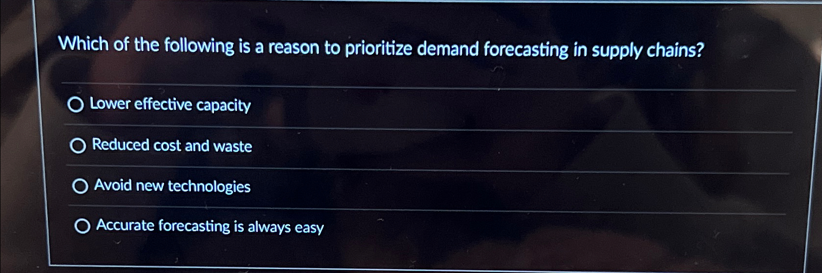 Solved Which of the following is a reason to prioritize | Chegg.com