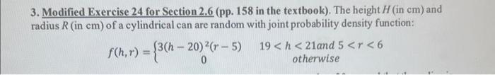 Solved 6) Find the conditional probability density function | Chegg.com