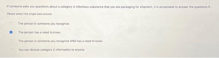Solved If someone asks you questions about a category A | Chegg.com