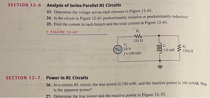 Solved SECTION 12-6 Analysis of Series-Parallel RL Circuits | Chegg.com