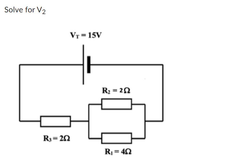 Solved ANSWER QUICK PLS!!! ﻿Solve for V2 | Chegg.com