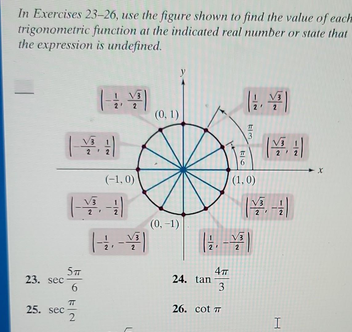 Solved In Exercises 23-26, use the figure shown to find the | Chegg.com