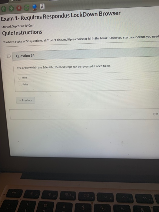 Solved: Exam 1-Requires Respondus LockDown Browser Started... | Chegg.com