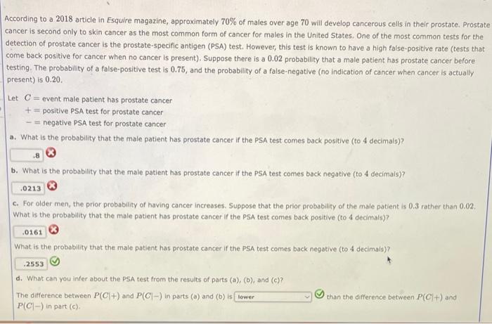 Solved According to a 2018 article in Esquire magazine, | Chegg.com
